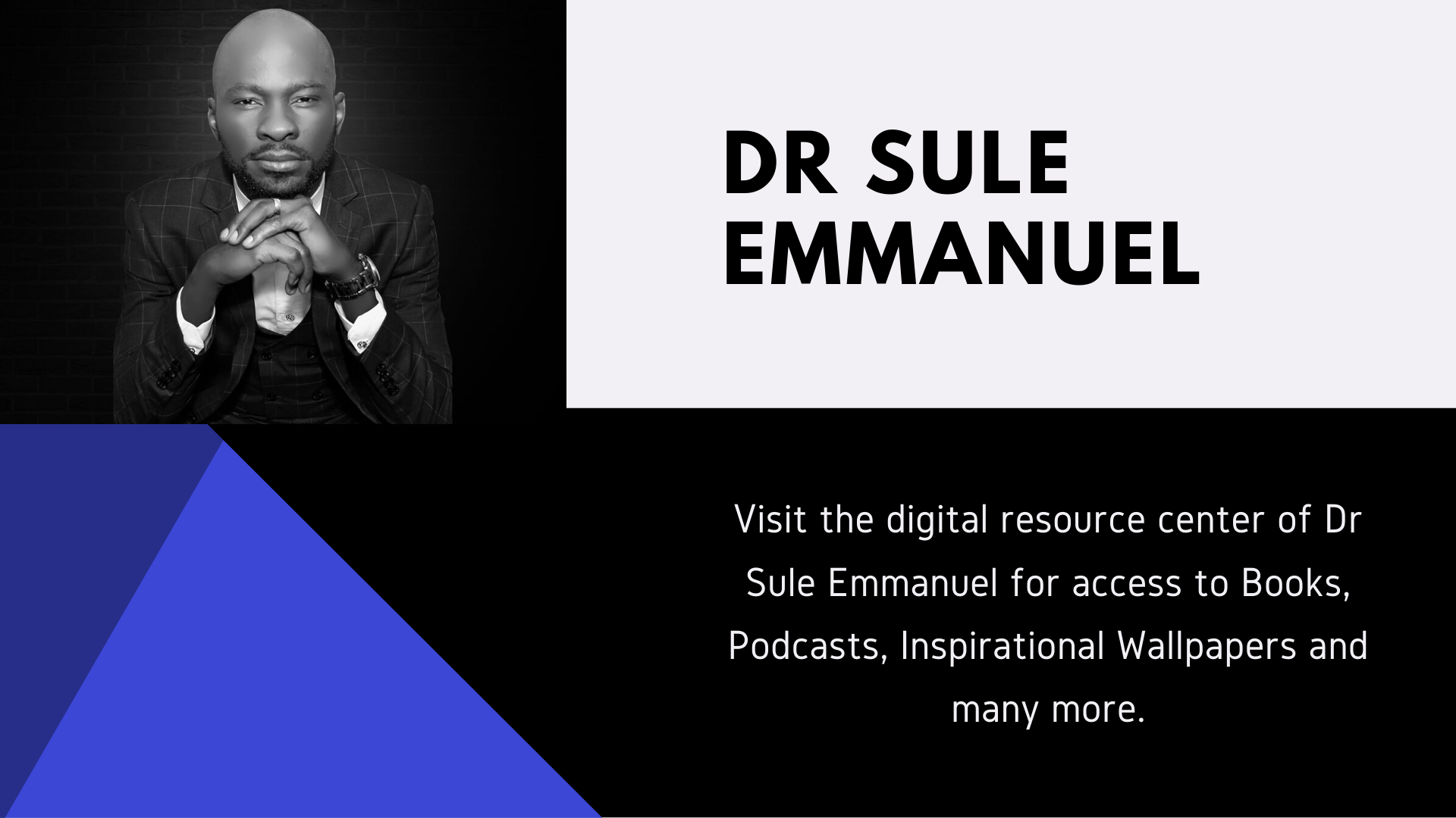 The MasterClass with Dr Sule – Sule Emmanuel